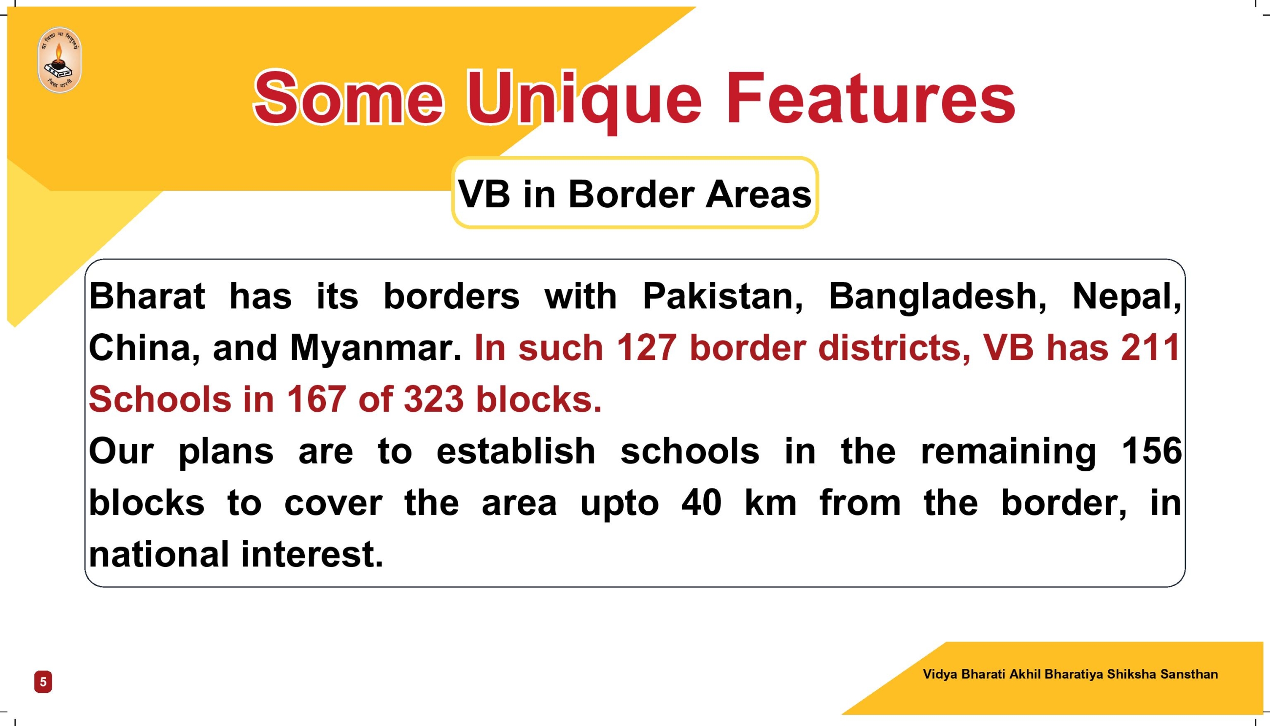 Rural Education | Border Area Education | Vidya Bharti Akhil Bhartiya ...